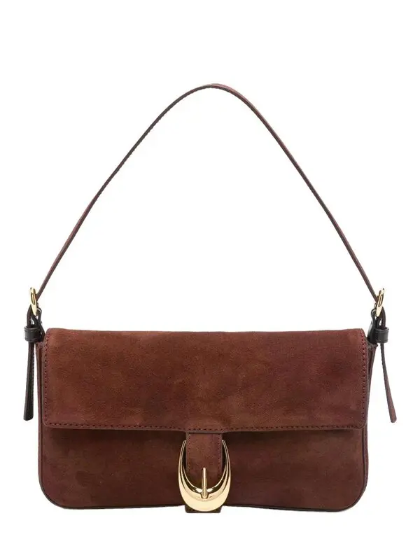 Staud Harlow Suede Shoulder Bag - Brown