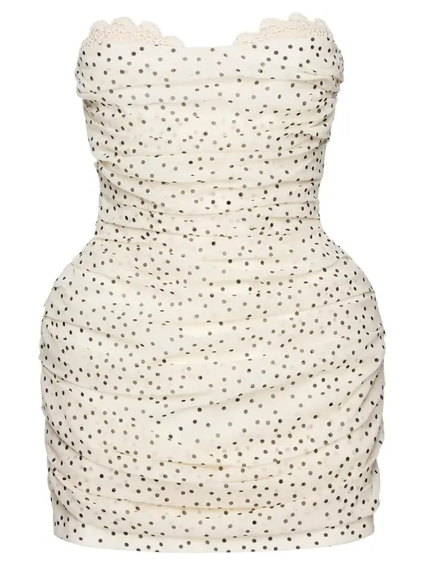 Magda Butrym Polka-dot Mini Dress - Black,white