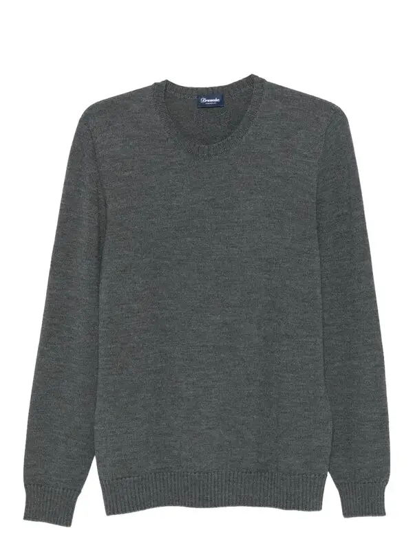 DRUMOHR Wool Crewneck Sweater - Grey