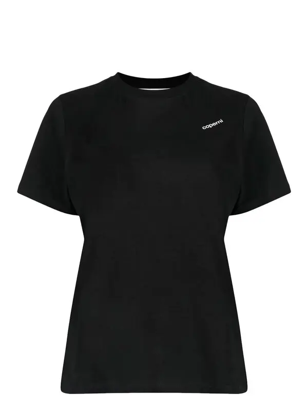 Coperni Logo-print Short-sleeve T-shirt - Black