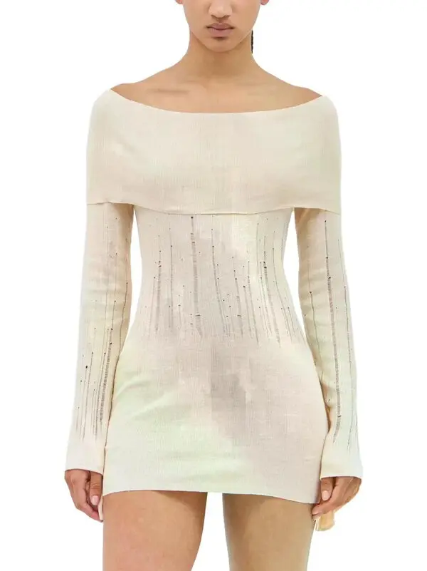 AYA MUSE Deva Mini Dress - Neutrals