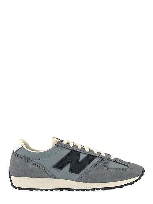NEW BALANCE 471 Mesh And Suede Low-top Trainers - Grey Grey Black
