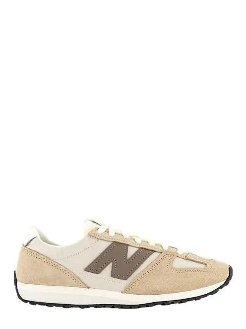 NEW BALANCE 471 Mesh And Suede Low-top Trainers - Oatmeal Brown