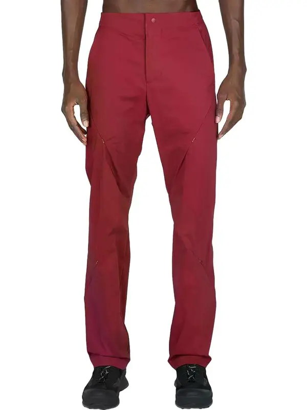 POST ARCHIVE FACTION Paneled Pocket Trousers - Red