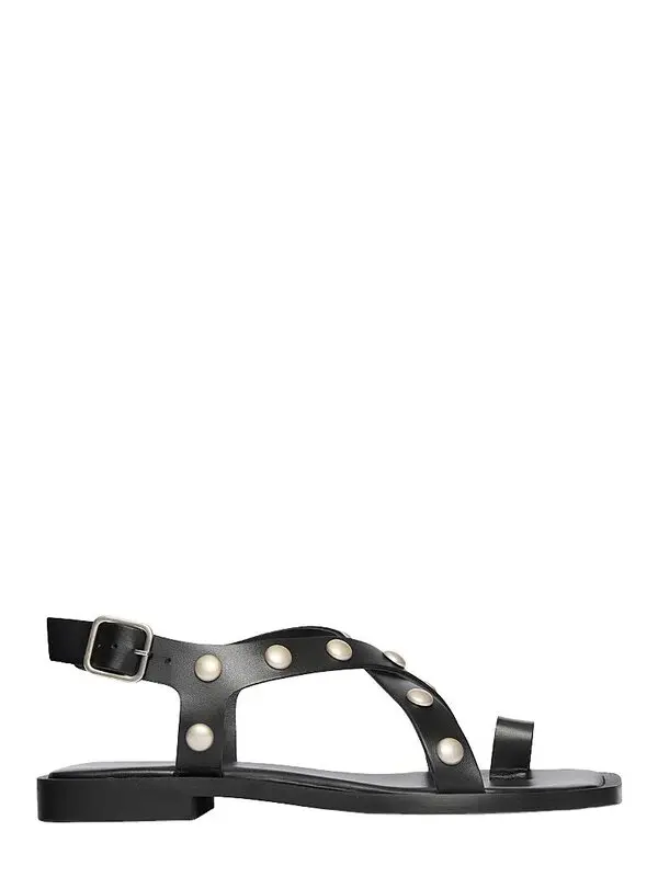 Freda Salvador Paxton Embellished Sandals - Black Studs