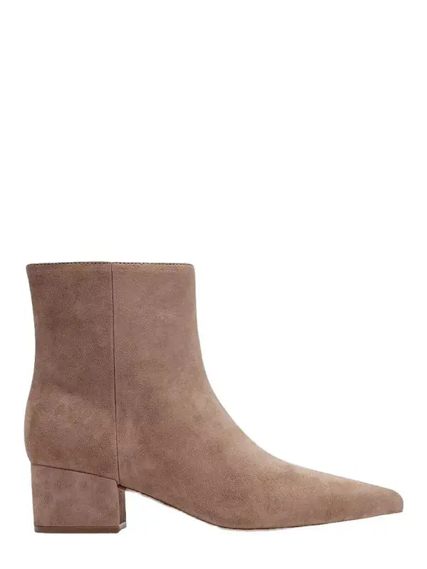 MARC FISHER LTD. Leonna Block Heel Booties - Medium Natural