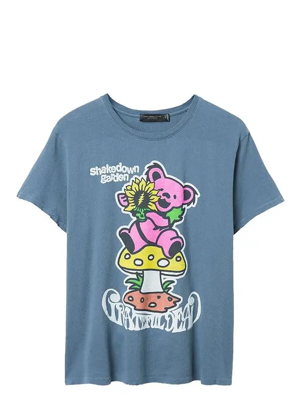Junk Food Clothing Grateful Dead Shakedown Garden Vintage Tee - Deep Indigo