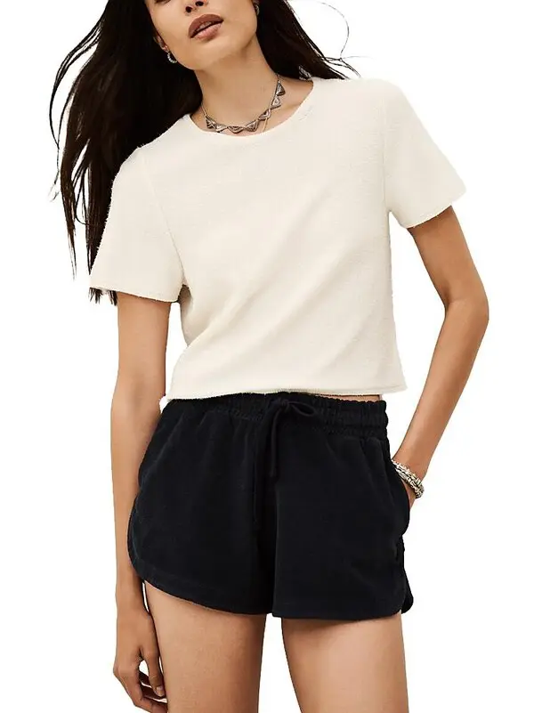 Ba&sh Finn Drawstring Shorts - Navy