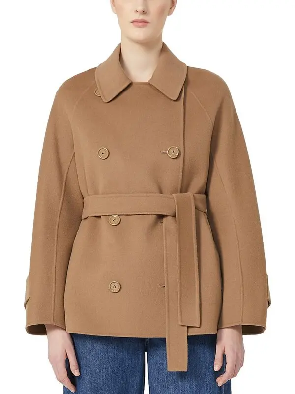 Max Mara Louis Wool Short Coat - Camel