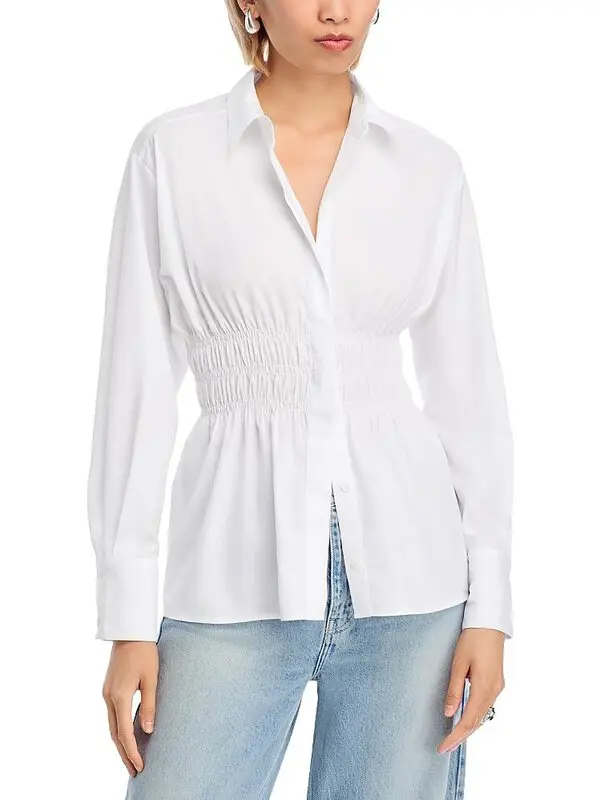 Rag & Bone Blythe Poplin Shirt - White