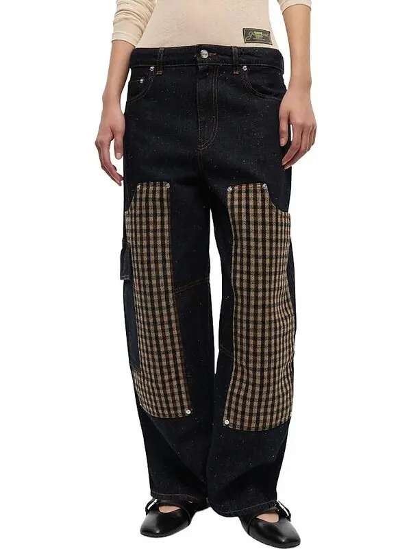 GANNI Neppy Carpenter Jeans - Dark Blue Stone