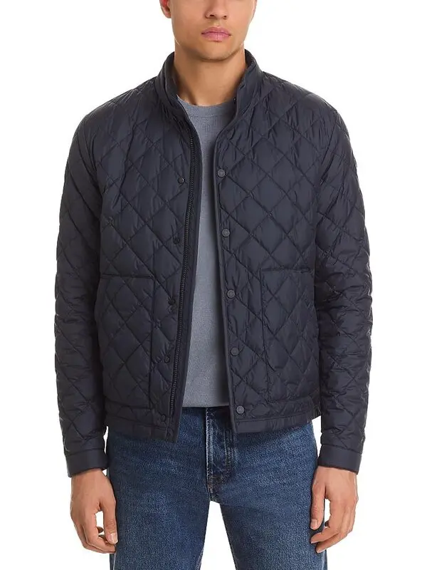 Moncler Oise Diamond Quilted Down Jacket - Blue
