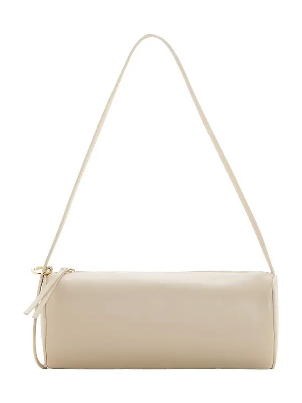 REFORMATION Simona Cylinder Bag - Cream