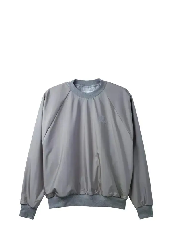 4SDESIGNS Raglan-sleeve Crew-neck Sweatshirt - Grey