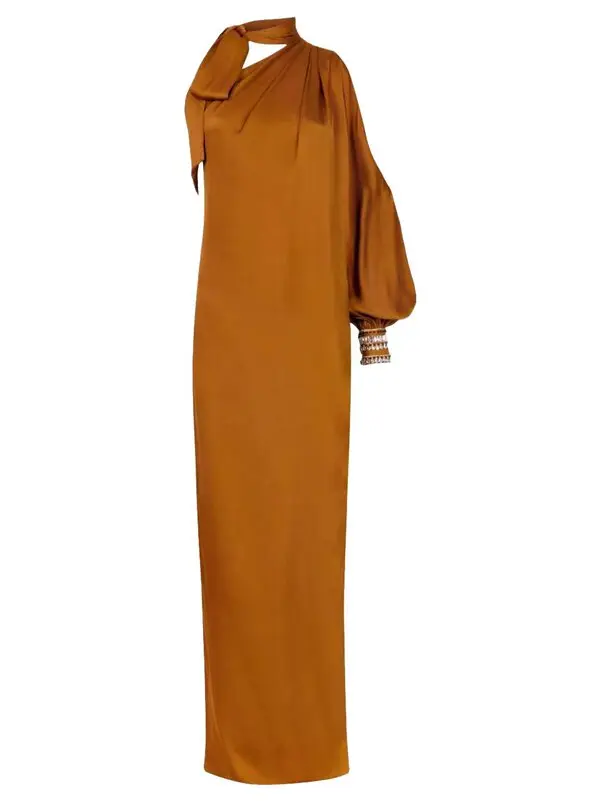TEMPERLEY LONDON Adalina One-shoulder Gown - Brown