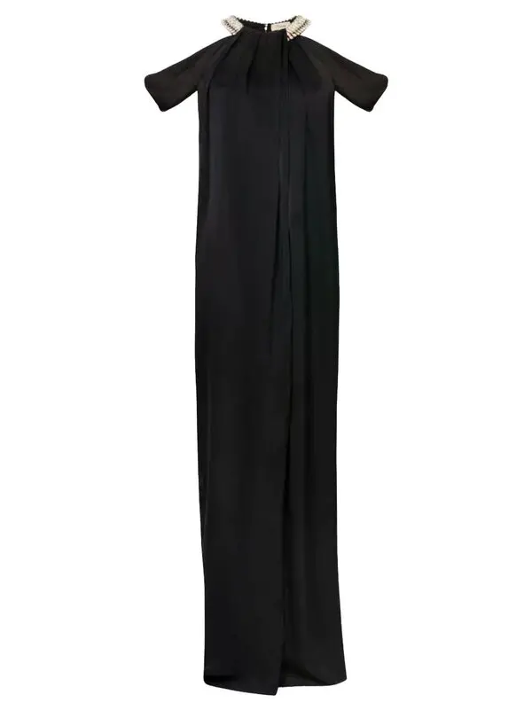 TEMPERLEY LONDON Adalina Embellished Halter-neck Maxi Dress - Black