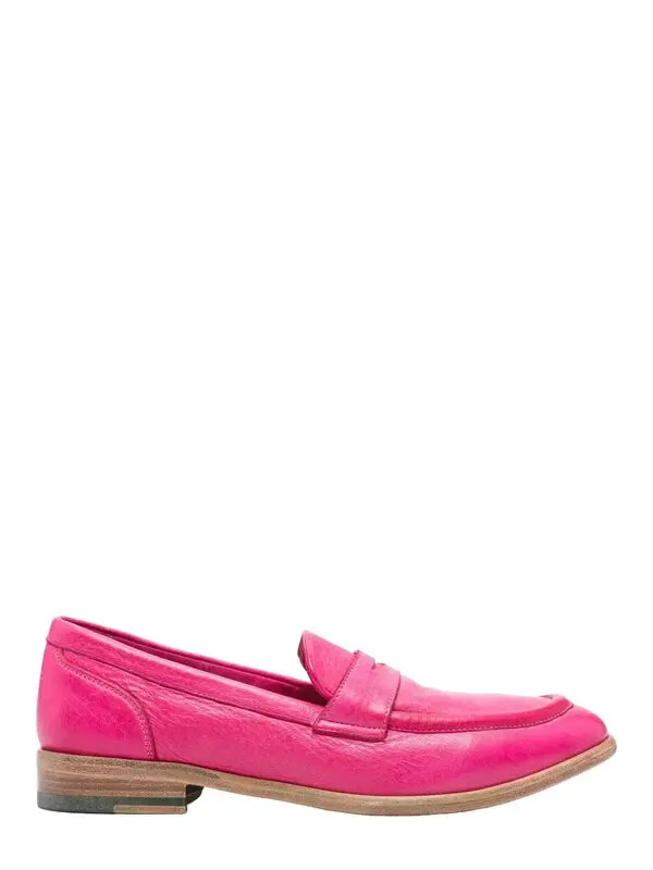 STURLINI FIRENZE Penny-slot Leather Loafers - Pink
