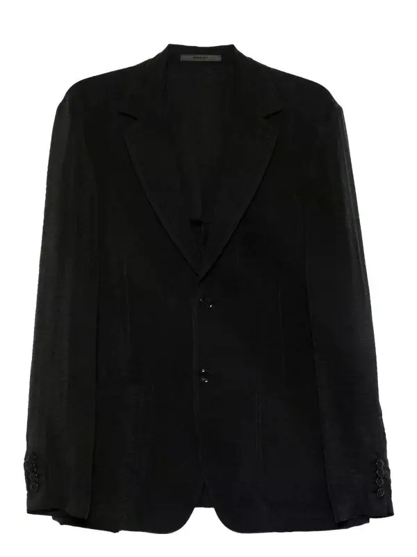Giorgio Armani Single-breasted Blazer - Black