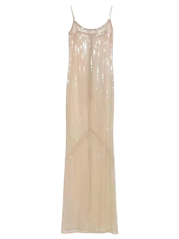 THE NEW ARRIVALS ILKYAZ OZEL Isis Maxi Dress - Neutrals