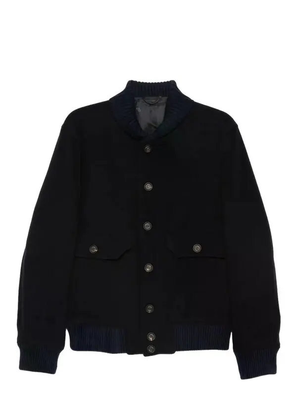 Eleventy Button-fastening Flap-pocket Jacket - Blue
