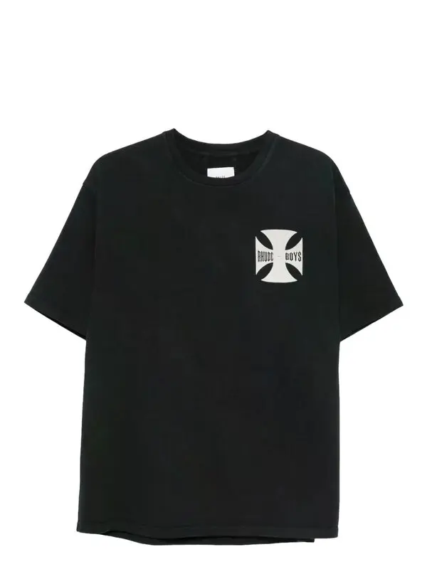 Rhude Cross-embellished T-shirt - Black