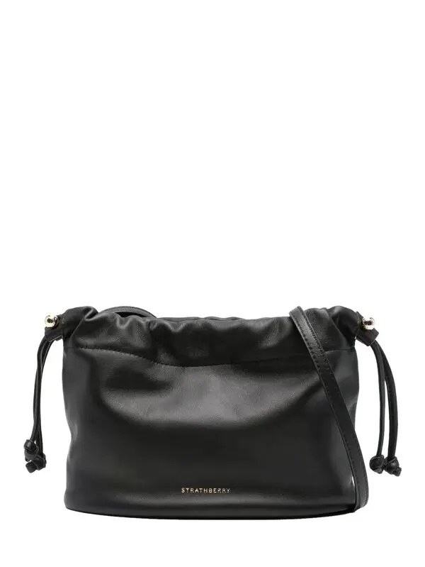 Strathberry Drawstring Bucket Bag - Black