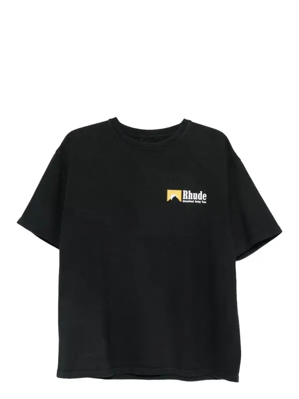 Rhude Logo-print T-shirt - Black
