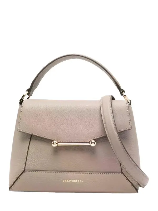 Strathberry Logo-print Tote Bag - Grey