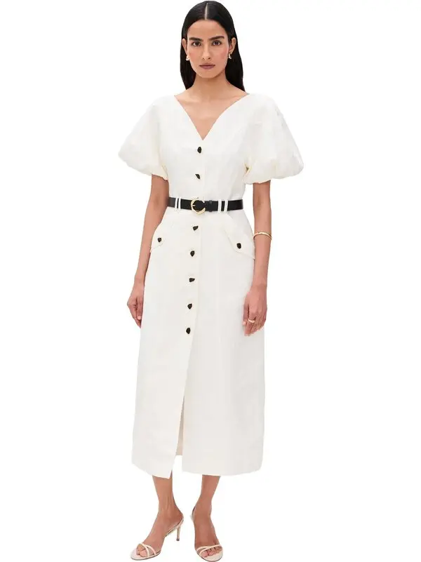 Aje Skye Utility Midi Dress - Ivory
