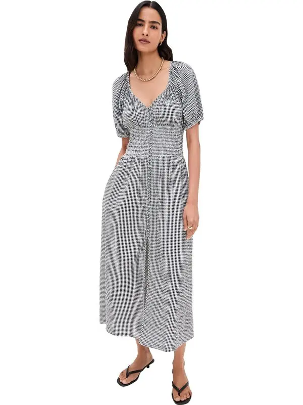 Joe's Jeans The Monet Maxi Dress - Black/white Gingham