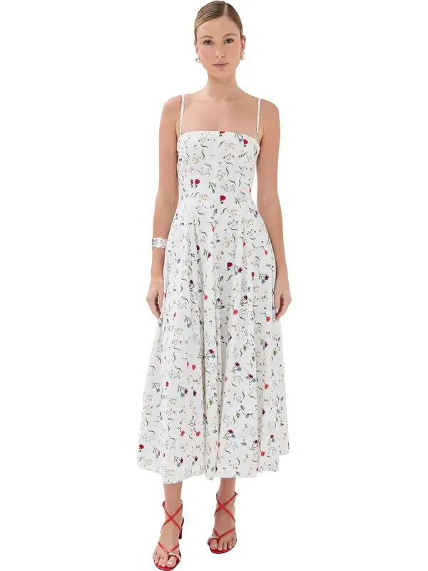 AZLEE Sable Midi Dress - Multi Floral