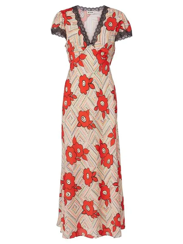 Rixo Clarice Floral Midi Dress - Multicoloured