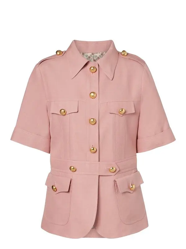 Valentino Garavani Cashmere And Cotton Jacket - Pink