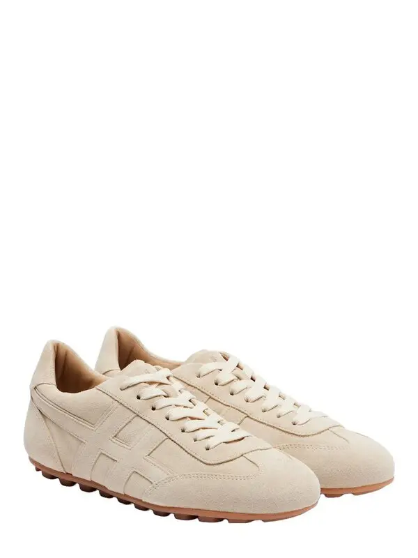 Hogan H693 Suede Sneakers - Beige