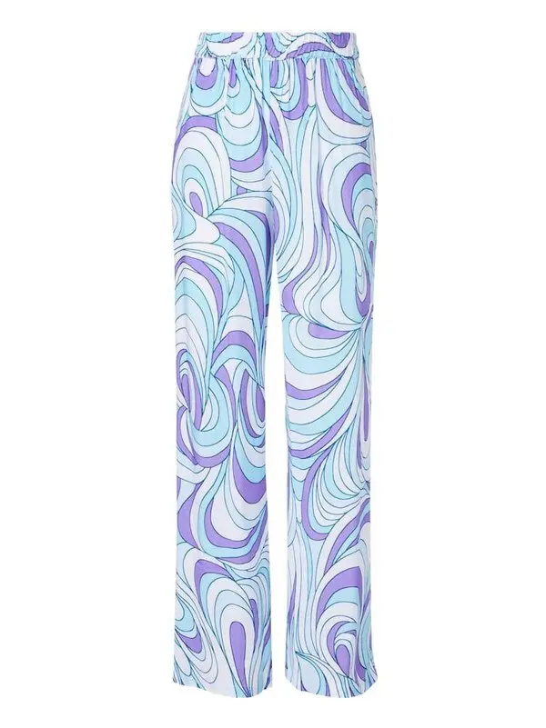Melissa Odabash Olivia Printed Wide-leg Pants - Multicoloured