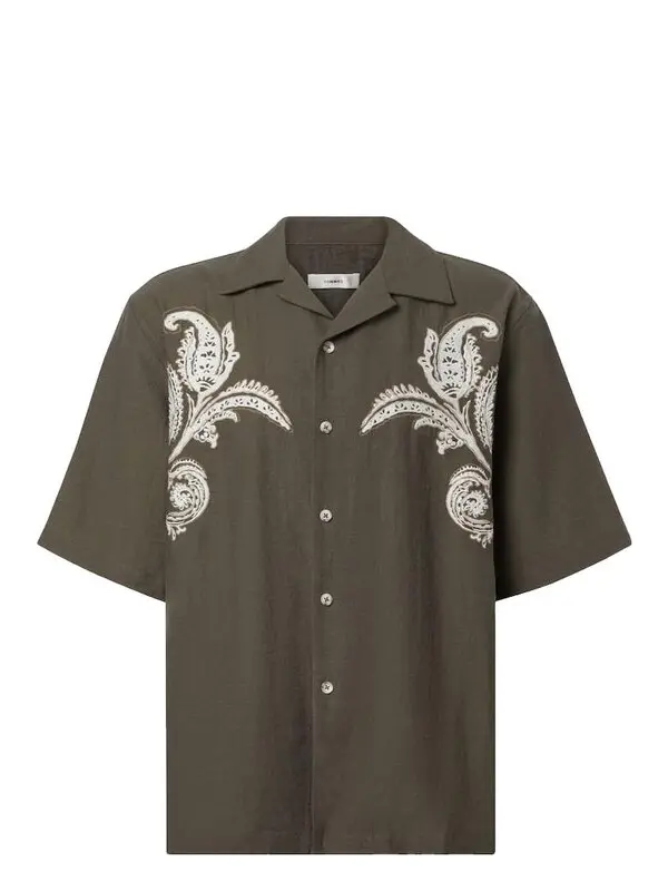 Commas Embroidered Shirt - Grey