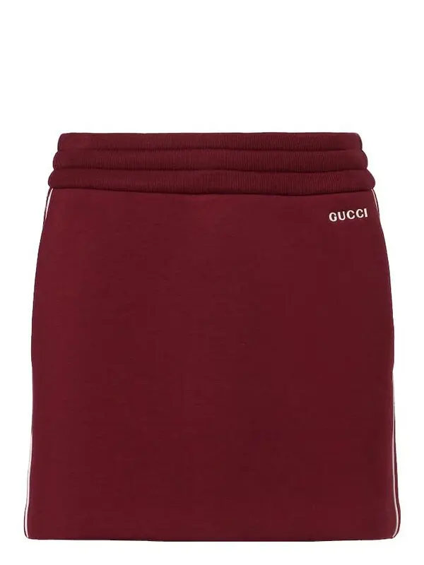 Gucci Logo Miniskirt - Burgundy