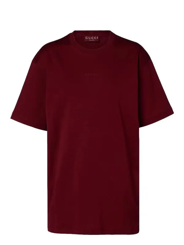 Gucci Cotton Jersey T-shirt - Burgundy