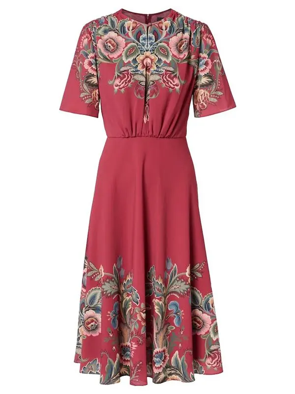 Etro Paisley Crêpe Jersey Maxi Dress - Red