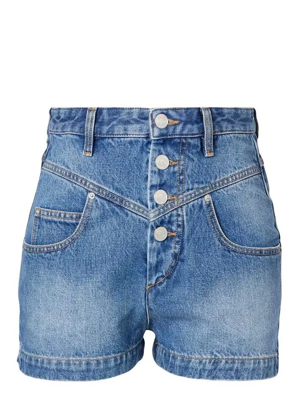 Isabel Marant High-rise Denim Shorts - Blue