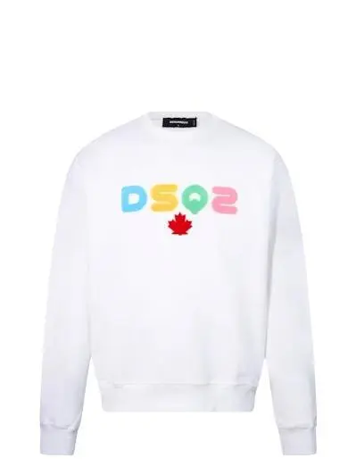 Dsquared2 Coloured Logo Sweatshirt - White