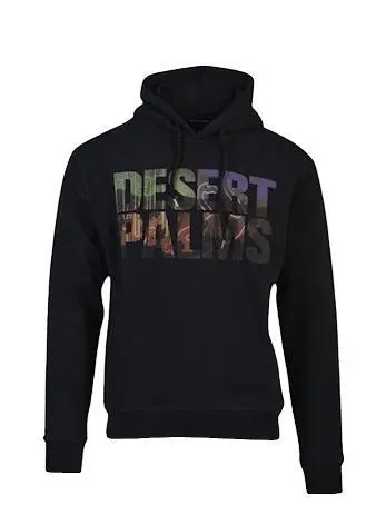 Dsquared2 Desert Palms Logo Hoodie - Black