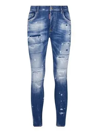 Dsquared2 Super Twinky Faded Ripped Jeans - Blue