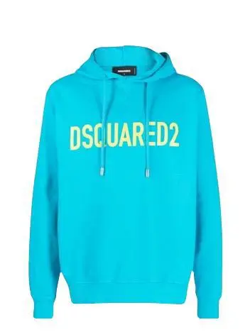 Dsquared2 Hoodie With Logo - Blue