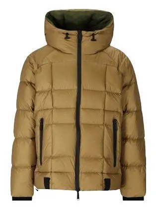 Dsquared2 Printed Logo Hooded Down Jacket - Brown