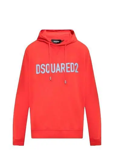 Dsquared2 Bold Logo Hoodie - Red