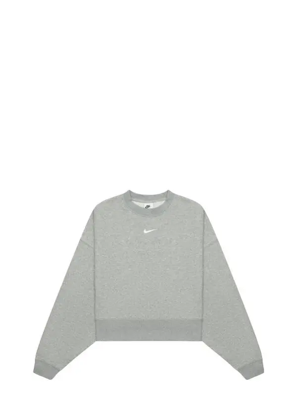 Nike Small Swoosh Logo Plain Sweatshirt - Grey