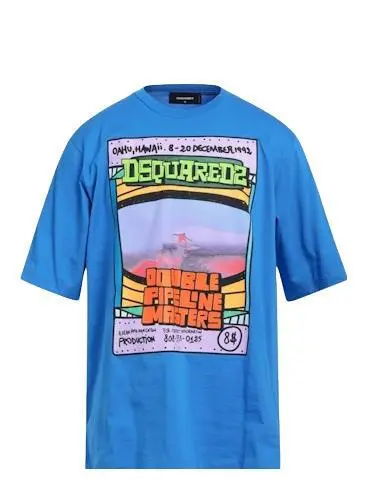 Dsquared2 Double Pipeline Masters Design Skater Fit T-shirt - Blue
