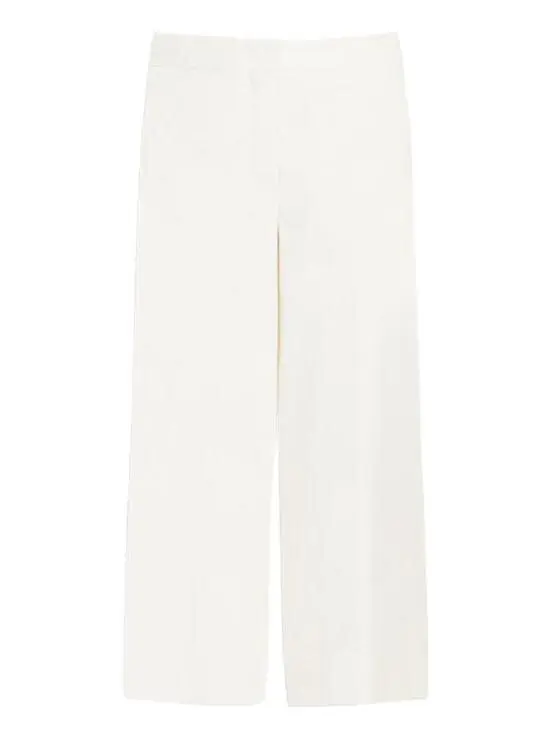 Max Mara Jersey Pants - White