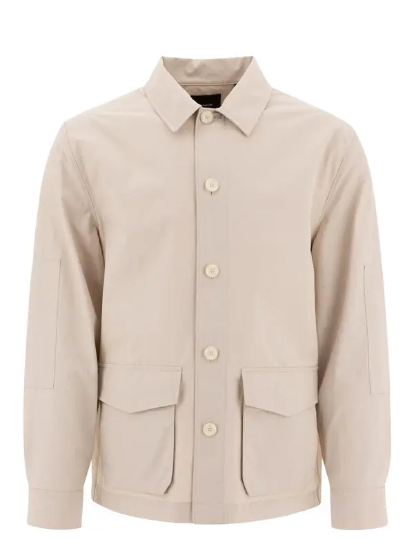 Vince Cotton-blend Utility Jacket - Beige
